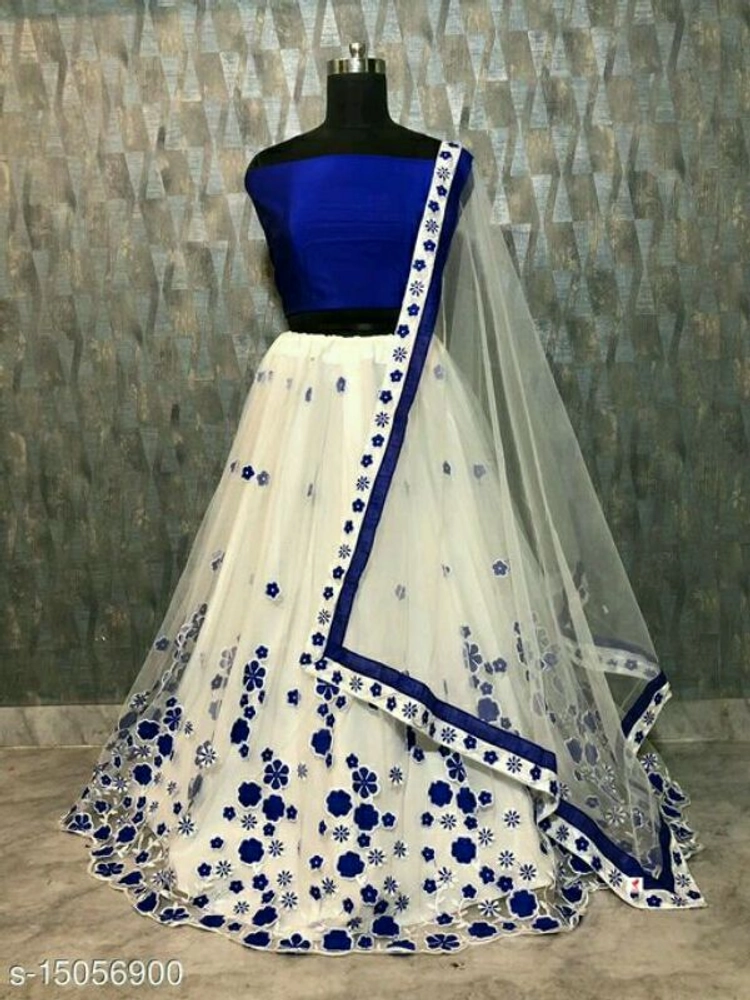 Buy Charvi Drishya Women Lehenga Topwear Fabric: Silk Bottomwear Fabric ...