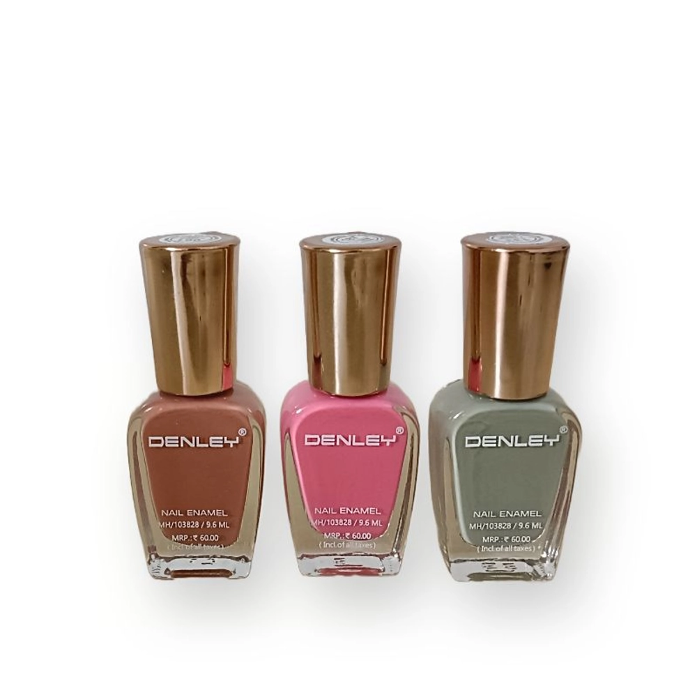 Buy Denley Nail Enamel 9.6 ml. Combo pack online from JayshreeArts