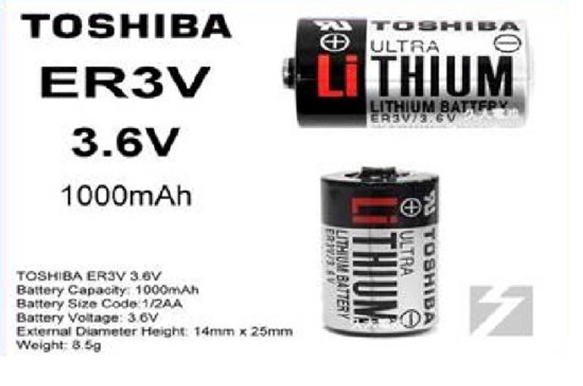 Toshiba Lithium battery ER3V/3.6V