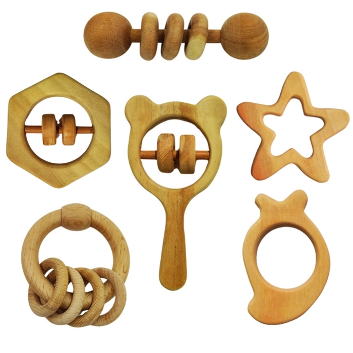 Buy Natural Wooden Teether for Babies in India Neem Wood Teether